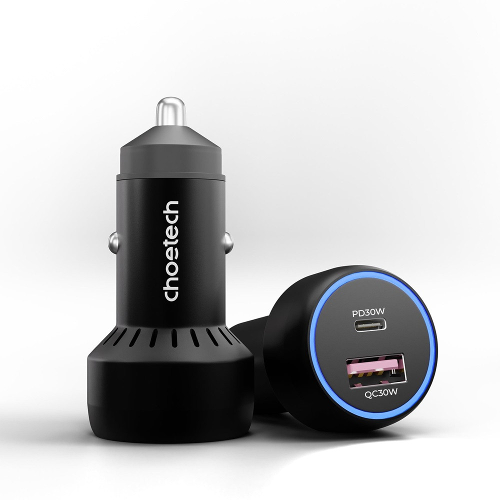 Choetech TC0014 60W USB-C+ USB-A Fast Car Charger