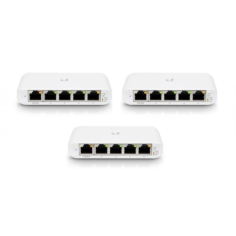 Ubiquiti 3-Pack UniFi Compact 5 Port Gigabit Switch
