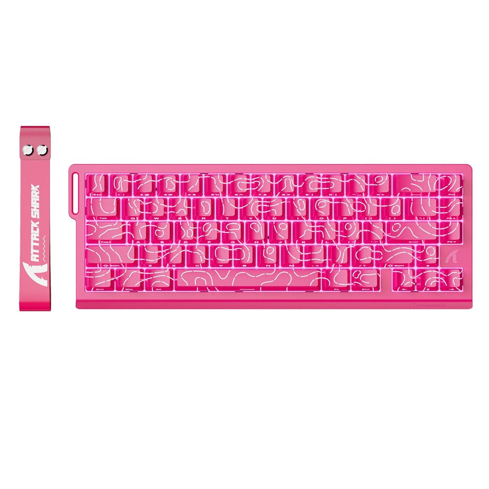 Attack Shark X68 HE Gaming Keyboard Pink Contour Magnetic