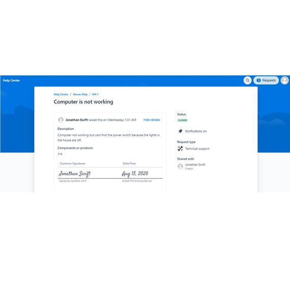 eSign Electronic Signatures for Jira Cloud Work Management