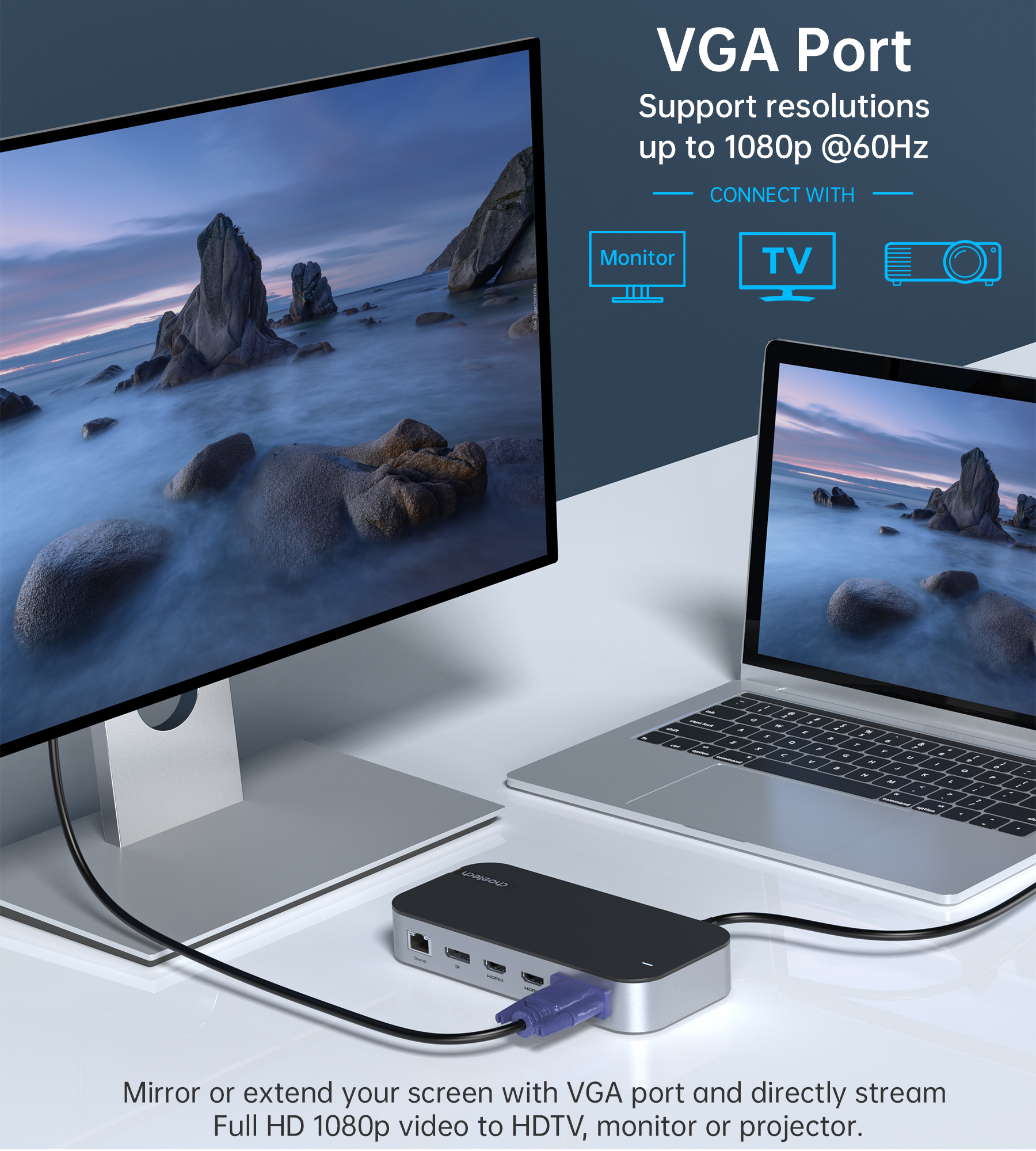 Choetech Hub M52 15 In 1 Multiport Usb C Adapter Hub Grey