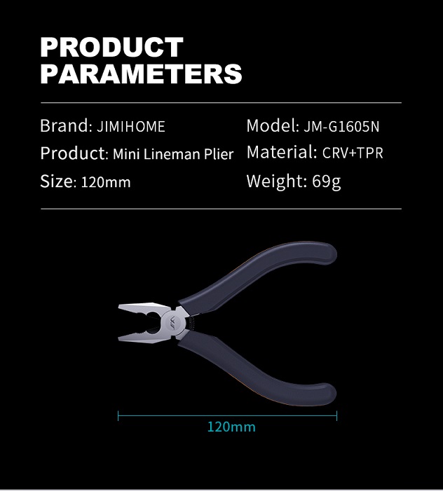 JIMIHOME JM-G1605N Household Mini Lineman Pliers
