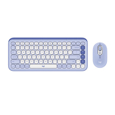 Logitech POP Icon Keyboard & Mouse Combo Lilac
