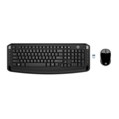 HP 3ML04AA 300 Wireless Keyboard & Mouse Combo Black