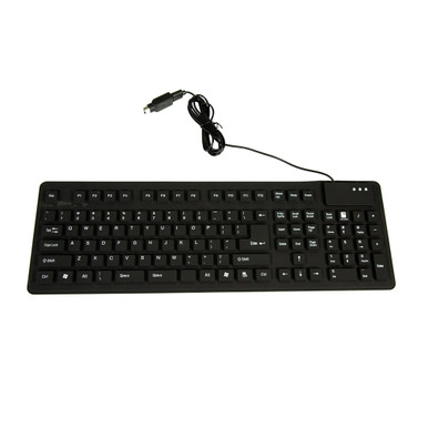 Dynamix USB Mini Flexible Keyboard 109 keys Black