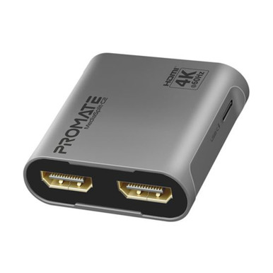 Promate HDMI Splitter with Dual HDMI Ports