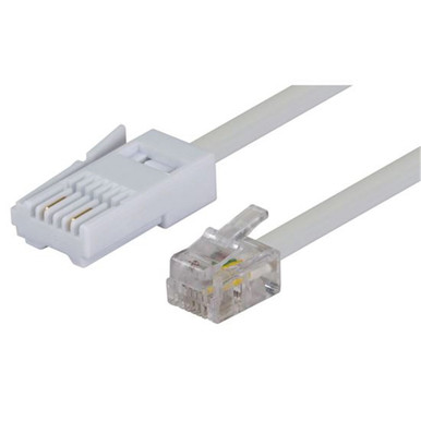 Dynamix BT-RJ11 MODEM PHONE CABLE 2M CABT02 Connects Modem to Telephone ...