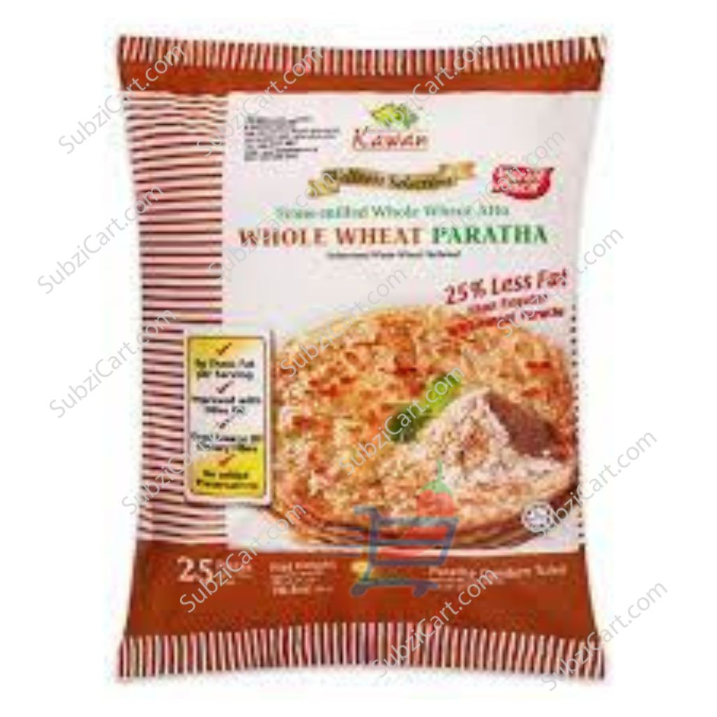 Buy Kawan Whole Wheat Paratha Frozen, 25 Pc | SubziCart.com