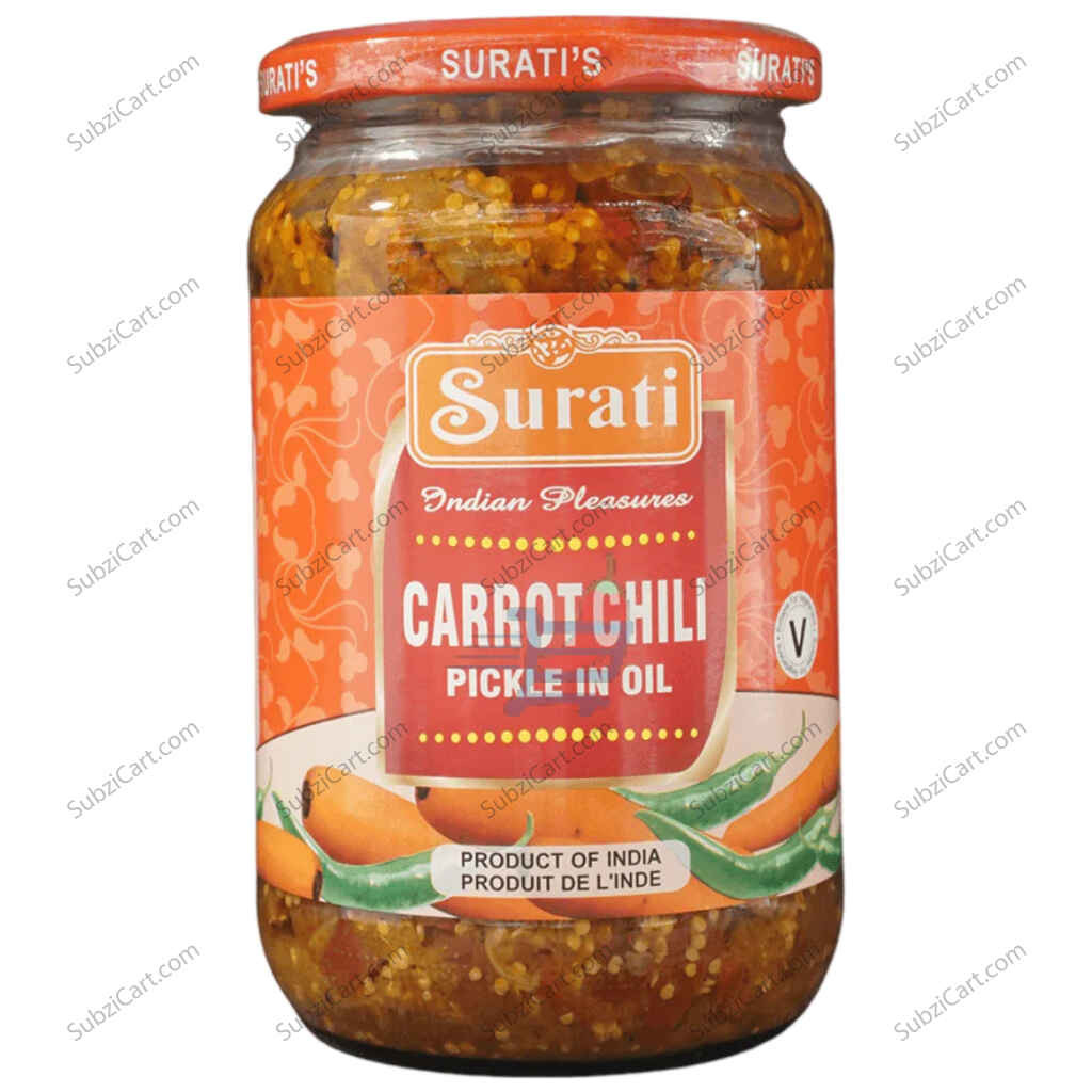 Get Surati Carrot Chilli Pickle In Oil, 700 gm|SubziCart.com