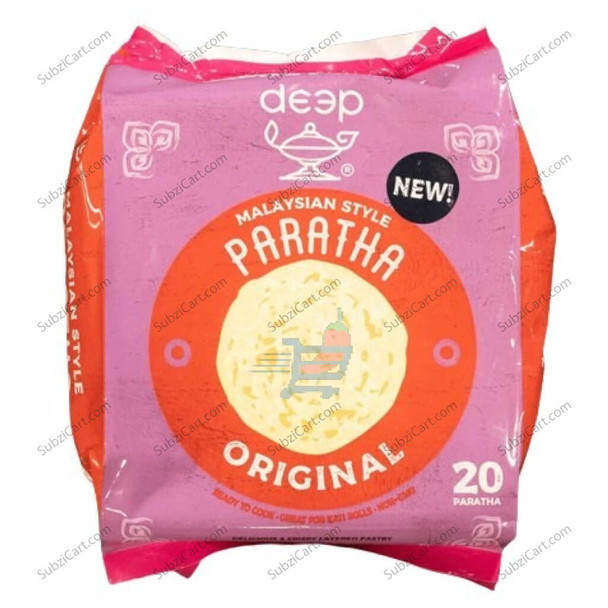 Deep Malaysian Style Paratha Whole Wheat, 400 Grams - SubziCart