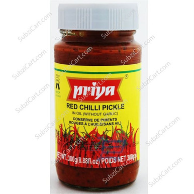 Priya Red Chilli Pickle 300 Grams - SubziCart