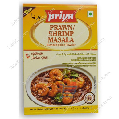Priya Prawn Shrimp Masala, 50 Grams - SubziCart