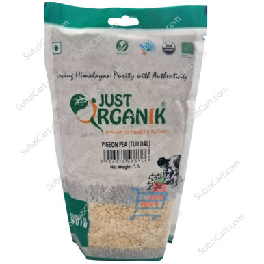 Buy Just Organik Pigeon Pea(Tur Dal), 2 Lb | SubziCart.com