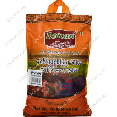 Deccan Gobindobhog Rice, 10 Lb - SubziCart