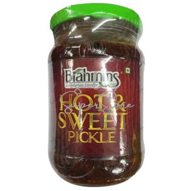 Buy Brahmins Hot Sweet Pickle, 400 Grams| SubziCart.com