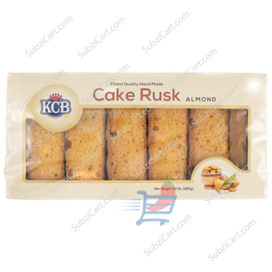 Kcb Cake Rusk Almond, 10 Oz - SubziCart