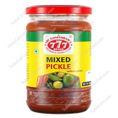 Premium 777 Mixed Pickle, 300 Grams Online | SubziCart.com