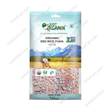 Order Just Organic Red Poha, 2 Lb Online | SubziCart.com