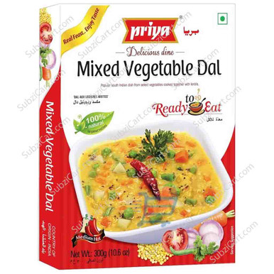 Priya Mixed Vegetable Dal, 300 Grams - SubziCart