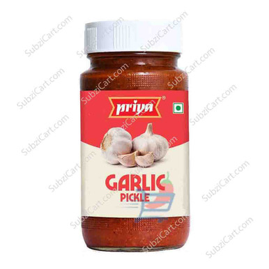Priya Garlic Pickle, 300 Grams - SubziCart