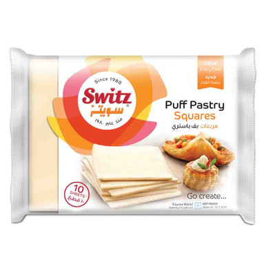Switz Premium Puff Pastry Frozen, 10 Pc
