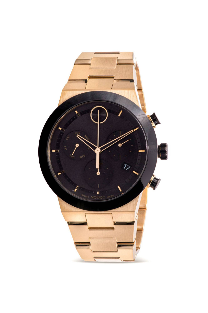Movado Bold Fusion Chronograph Gold-Tone Mens Watch 3600858 - Jacob ...