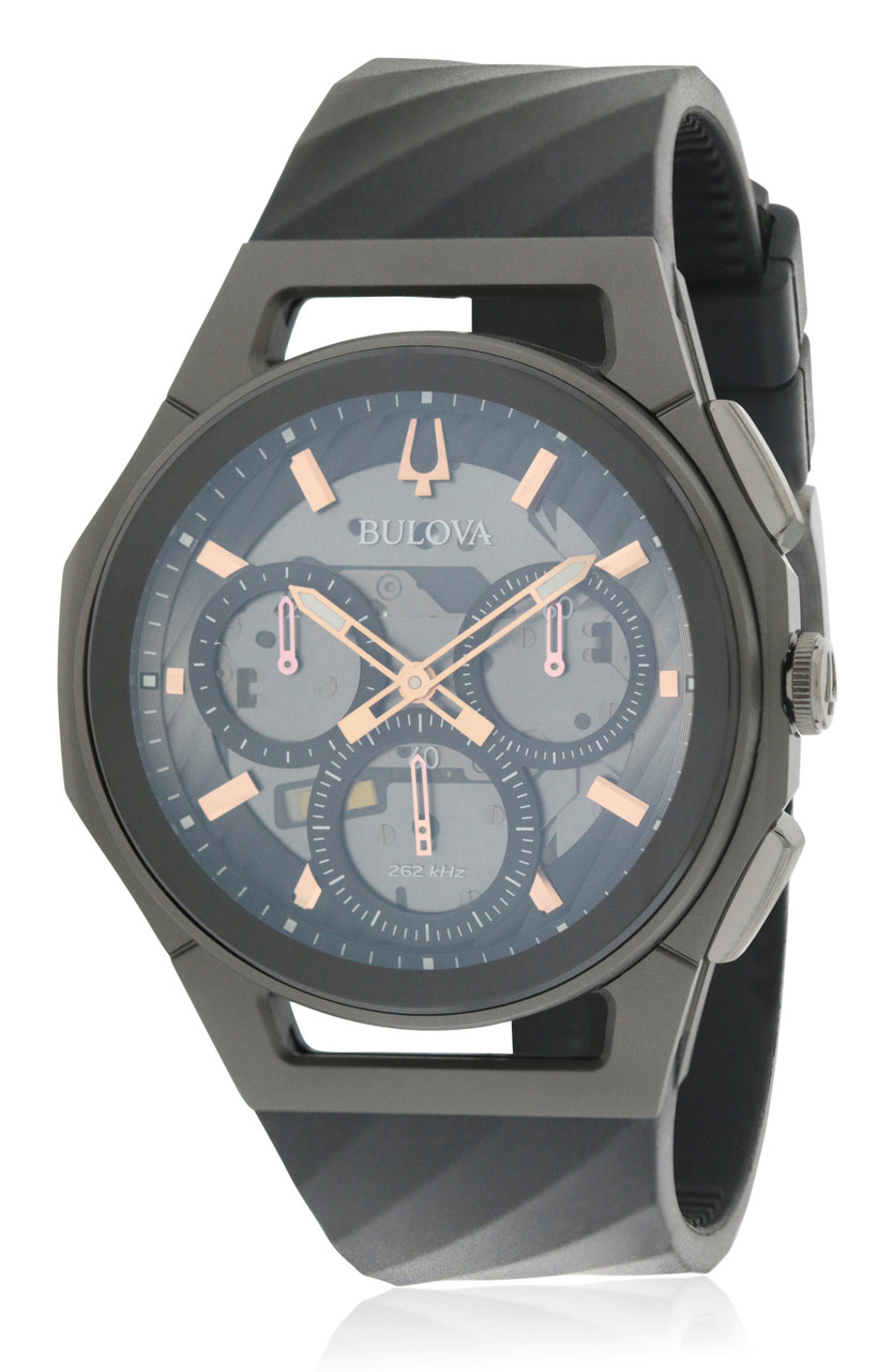 Bulova Rubber Chronograph Mens Watch 98A162 - Jacob Time Inc