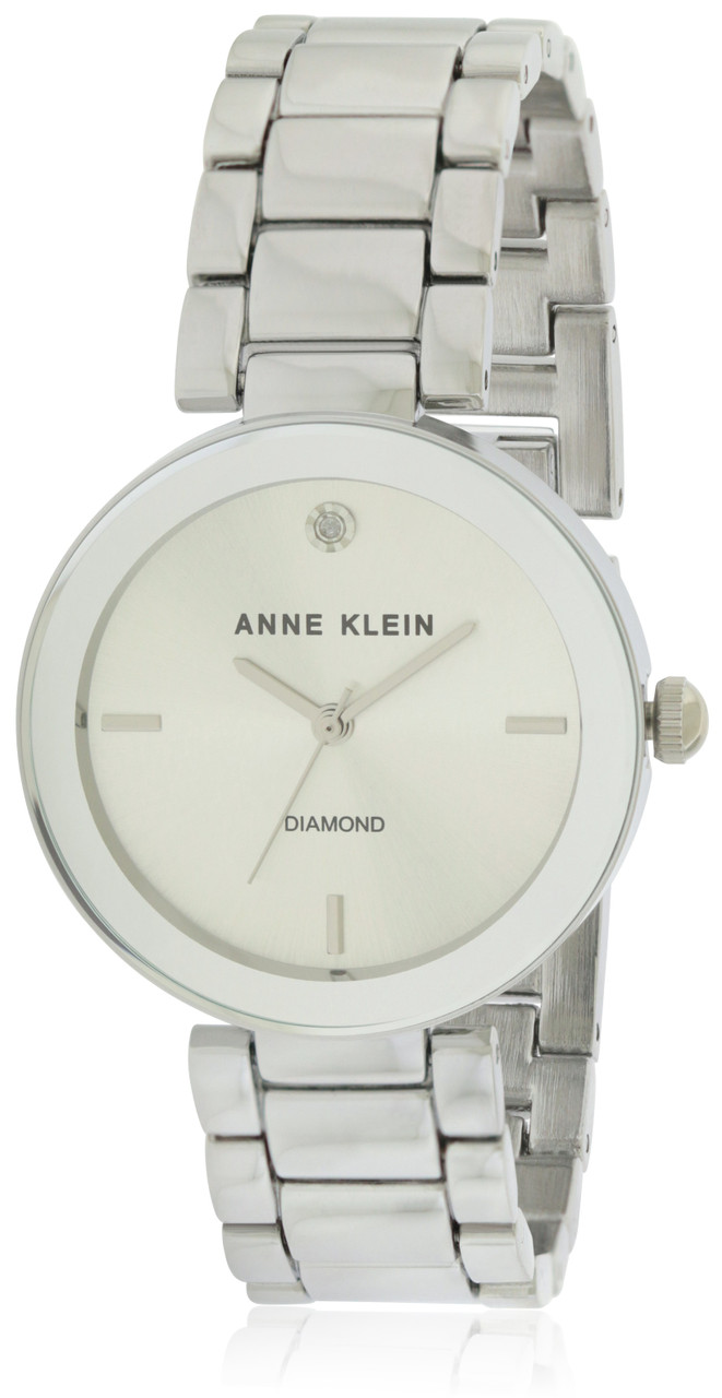 Anne Klein Silver Alloy Ladies Watch AK-1363SVSV - Jacob Time Inc