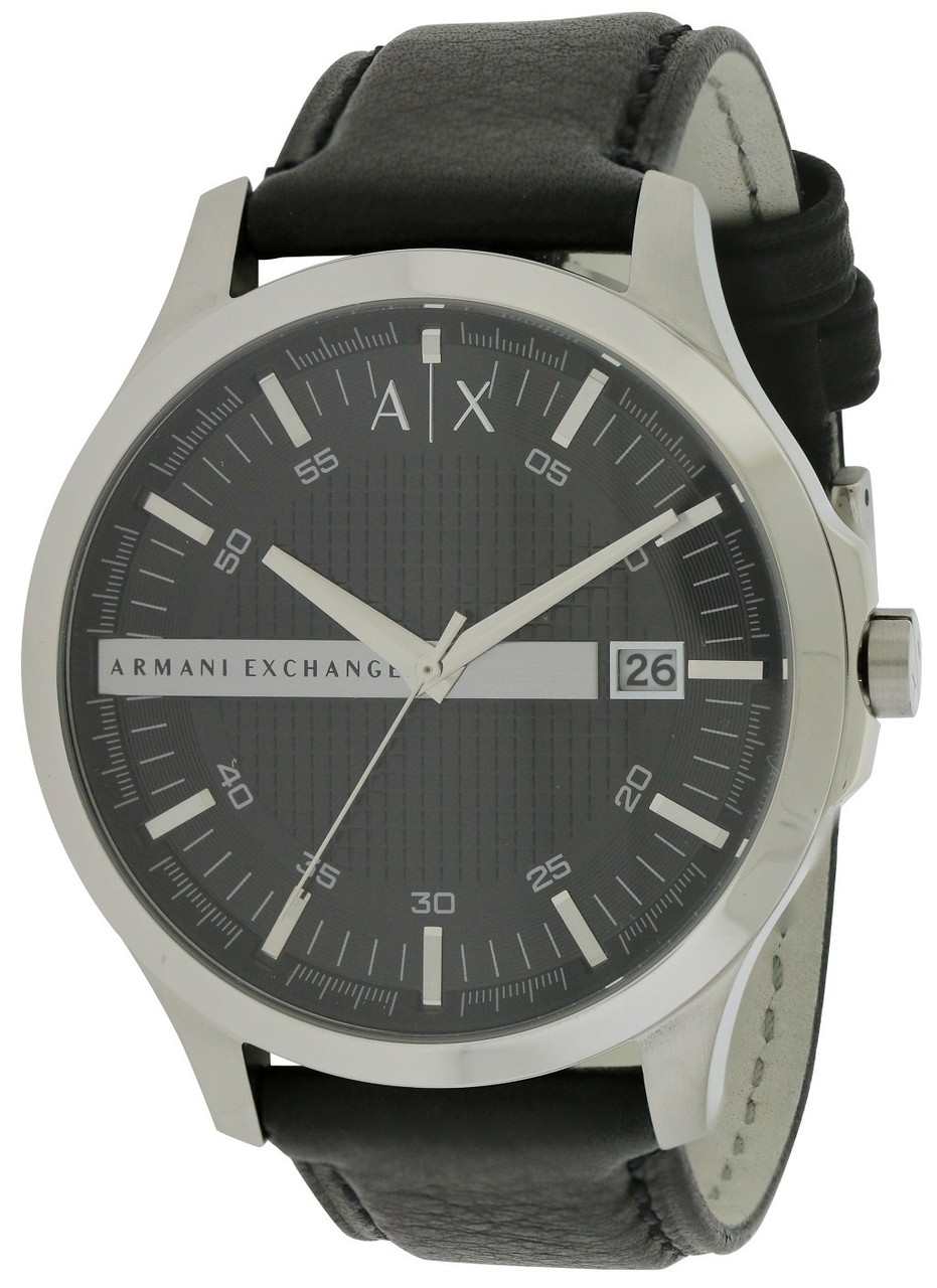 Armani Exchange Leather Mens Watch AX2101 - Jacob Time Inc
