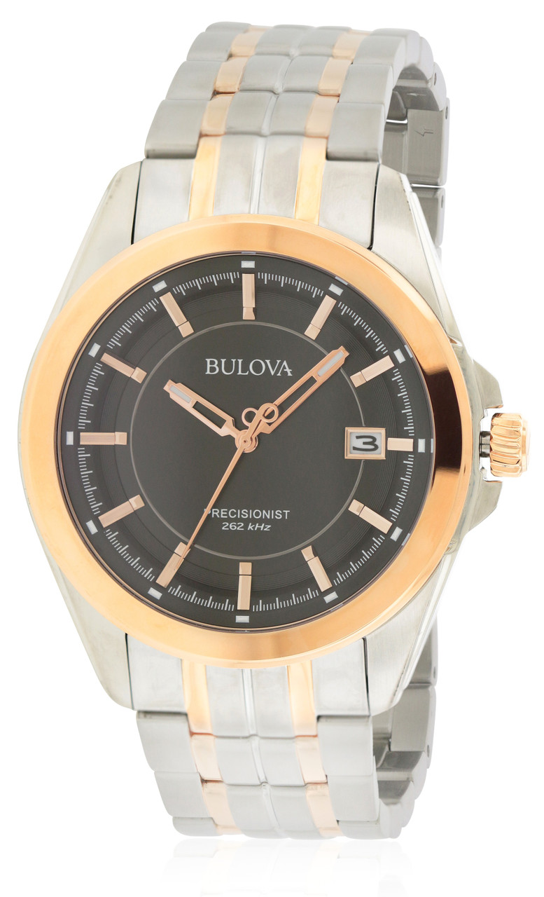 Bulova Two-Tone Stainless Steel Mens Watch 98B268 - Jacob Time Inc