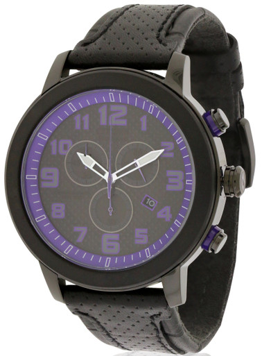 Citizen DRIVE BRT 3.0 Chronograph Black Leather Ladies Watch AT2235-00E ...