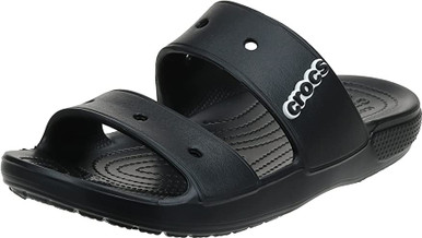 Crocs Unisex Classic Two-Strap Slide Sandals - Black - M8W10 206761-001 ...