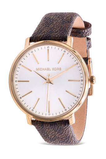 Michael Kors Pyper Leather Ladies Watch MK2857 - Jacob Time Inc