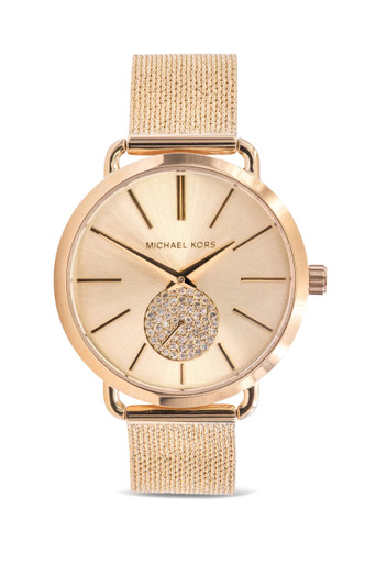 Michael Kors Portia Gold-Tone Stainless Steel Ladies Watch MK3844 ...