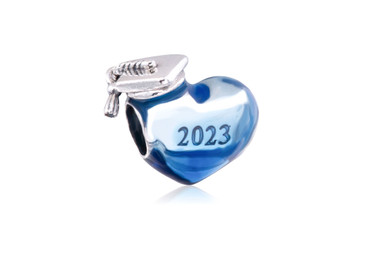 Pandora Blue 2023 Graduation Heart Charm 792590C01 - Jacob Time Inc