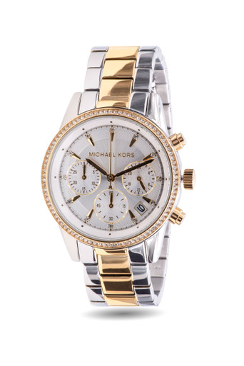 Michael Kors Ritz Two-Tone Chronograph Ladies Watch MK6474 - Jacob Time Inc