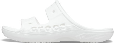 Crocs Unisex Baya Two-Strap Slide Sandals - White - Jacob Time Inc