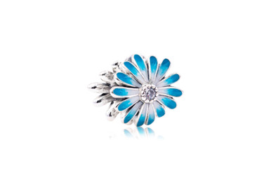 Pandora Blue Daisy Flower Charm 798775C01 - Jacob Time Inc