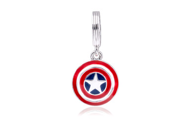 Pandora MARVEL x Pandora The Avengers Captain America Shield Dangle ...