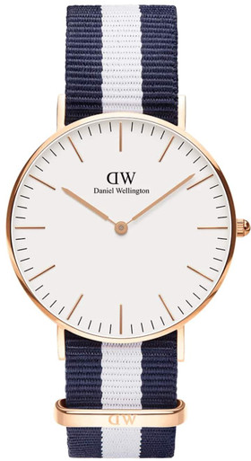 Daniel Wellington Classic Glasgow Eggshell White Rose Gold Mens Watch ...