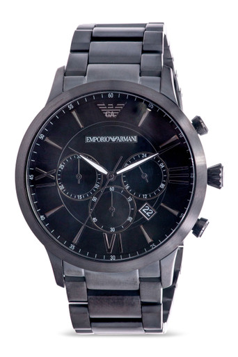 Emporio Armani Black Stainless Steel Chronograph Mens Watch AR11349 ...
