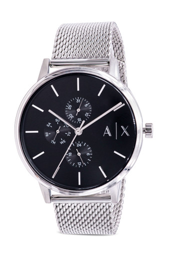 Armani Exchange Cayde Stainless Steel Mesh Mens Watch AX2714 - Jacob ...