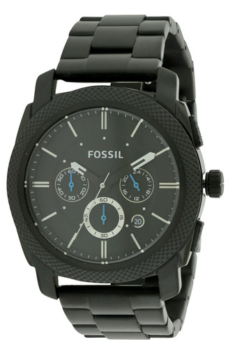 Fossil Black Chronograph Stainless Steel Mens Watch FS4552 - Jacob Time Inc