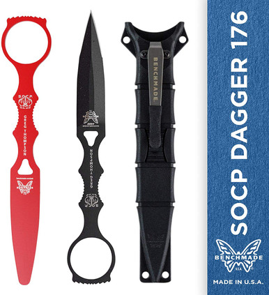 Benchmade - SOCP Dagger 176 - Skelentonized Dagger Combo with Black ...