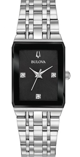 Bulova Quadra Diamond Ladies Watch 96P202 - Jacob Time Inc