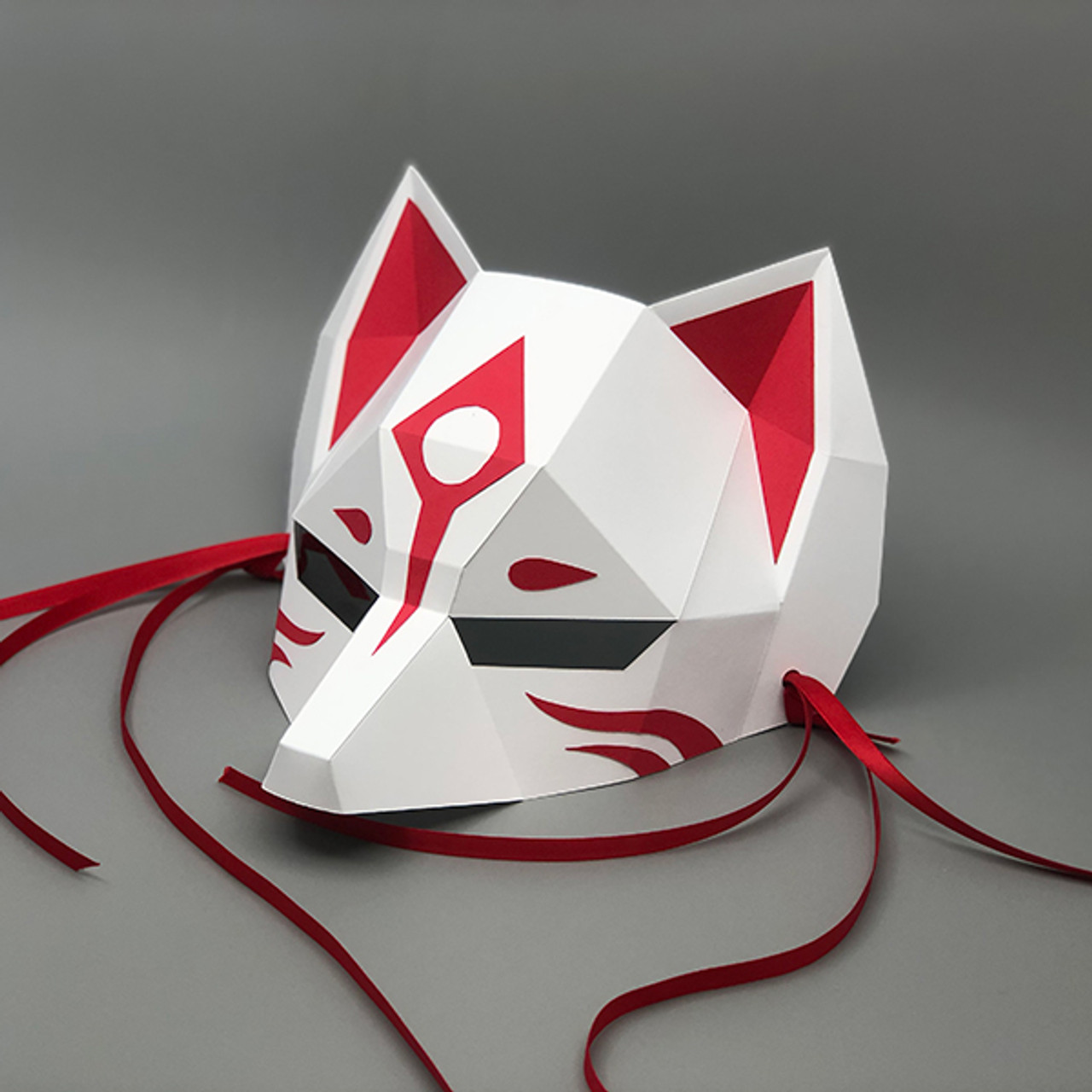Kitsune Half Face Mask The Demon Fox