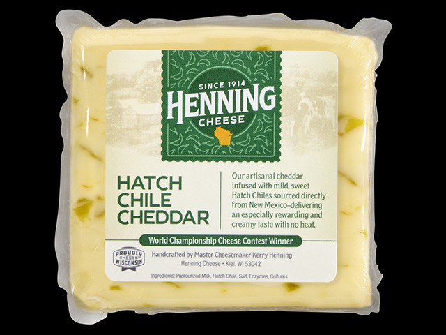 Henning's Wisconsin Cheese - Hatch Pepper Cheddar Cheese