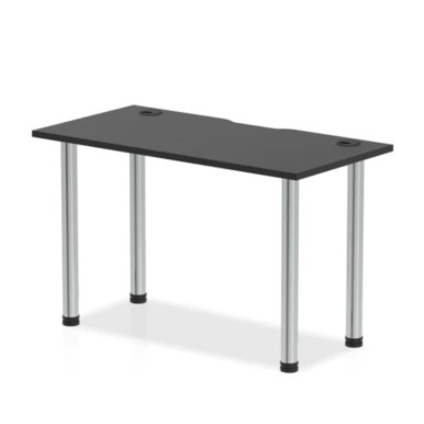 Impulse Black Straight Table