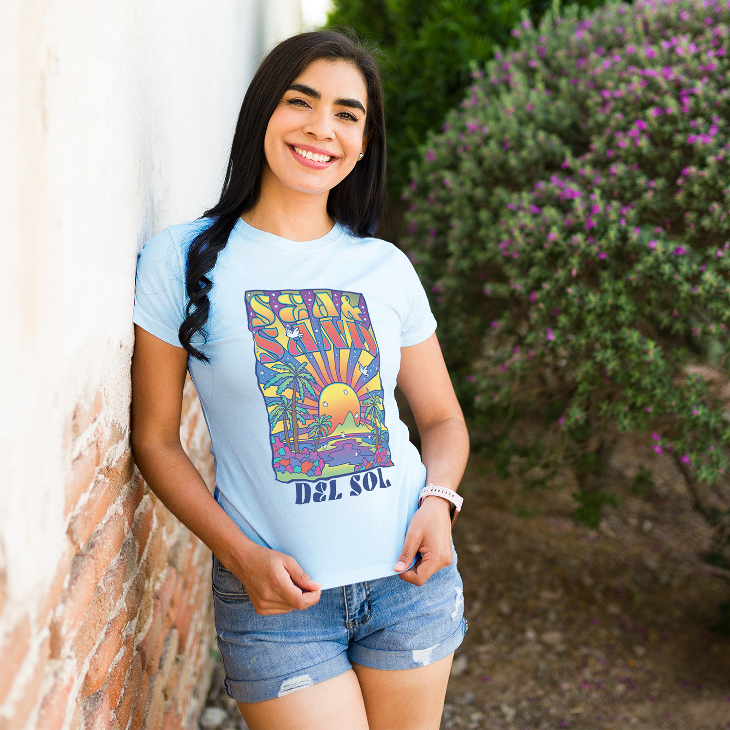 Women's Sea and Sand Tee - Color Changing Tees | Del Sol