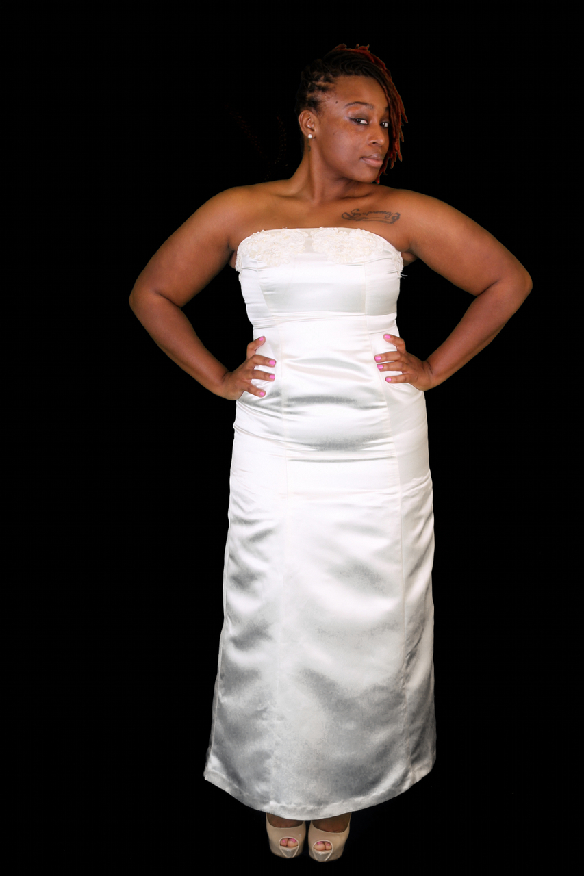 Off White Duchess Satin Bridal Gown - J Bri Designs